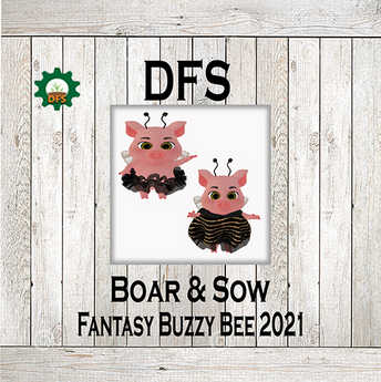 Second Life Marketplace - DFS Sow & DFS Boar Fantasy Buzzy Bee 2021